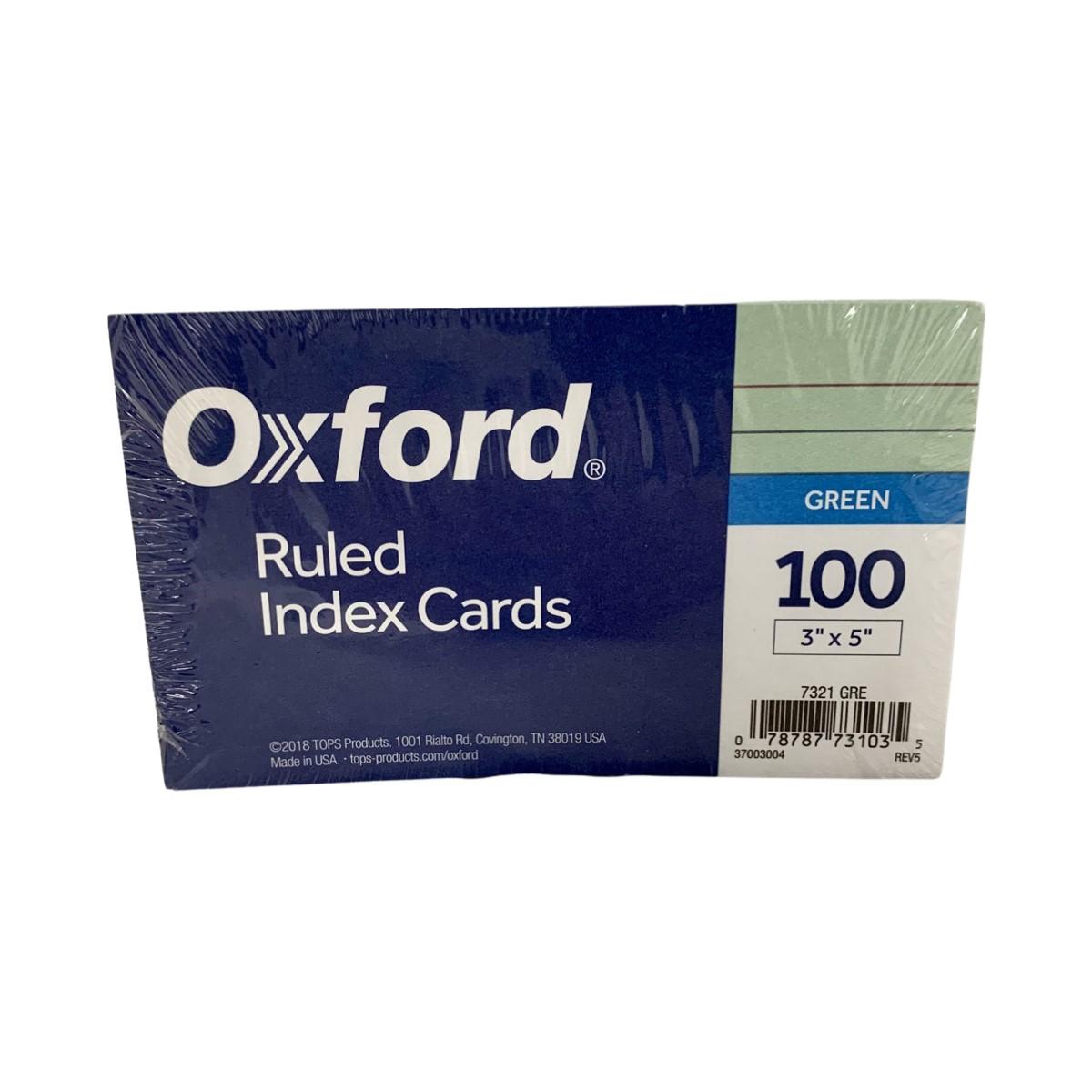 Light Green Index Cards 100CT | Salisbury University Bookstore